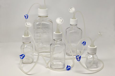Transfer Bottle Assembly for Biopharmaceutical Industry